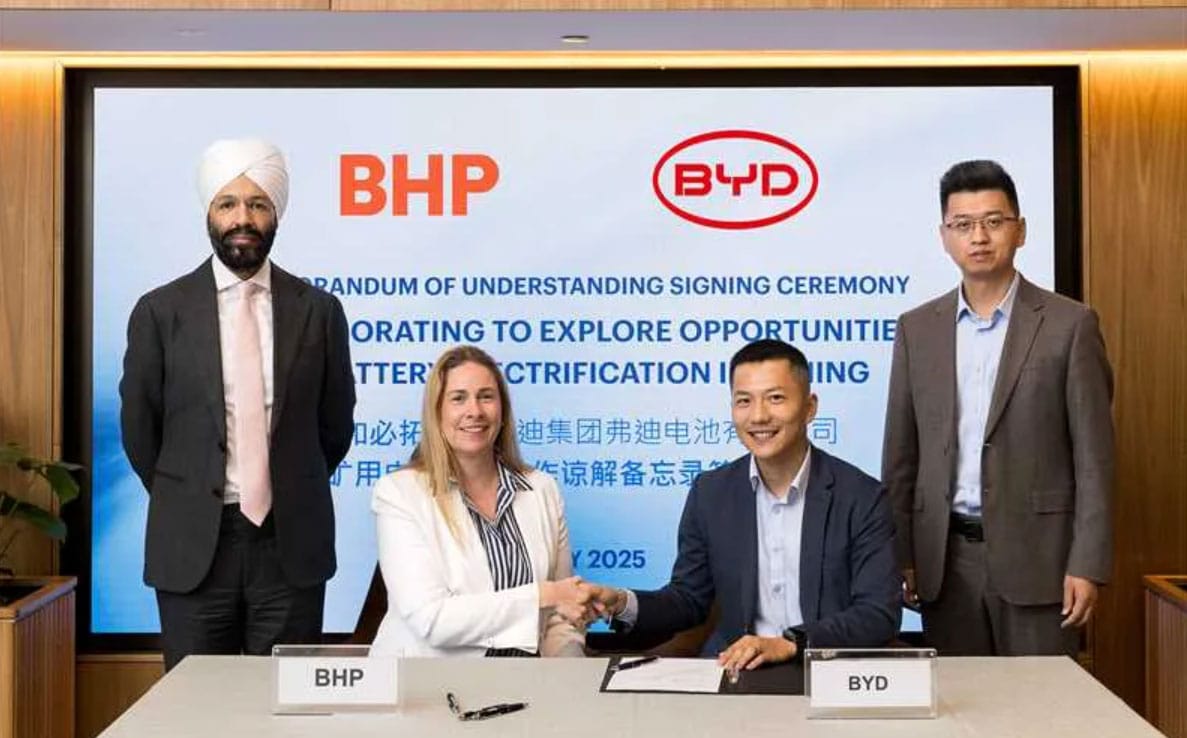 BYD, CATL partner with BHP to electrify mining operations - CnEVPost