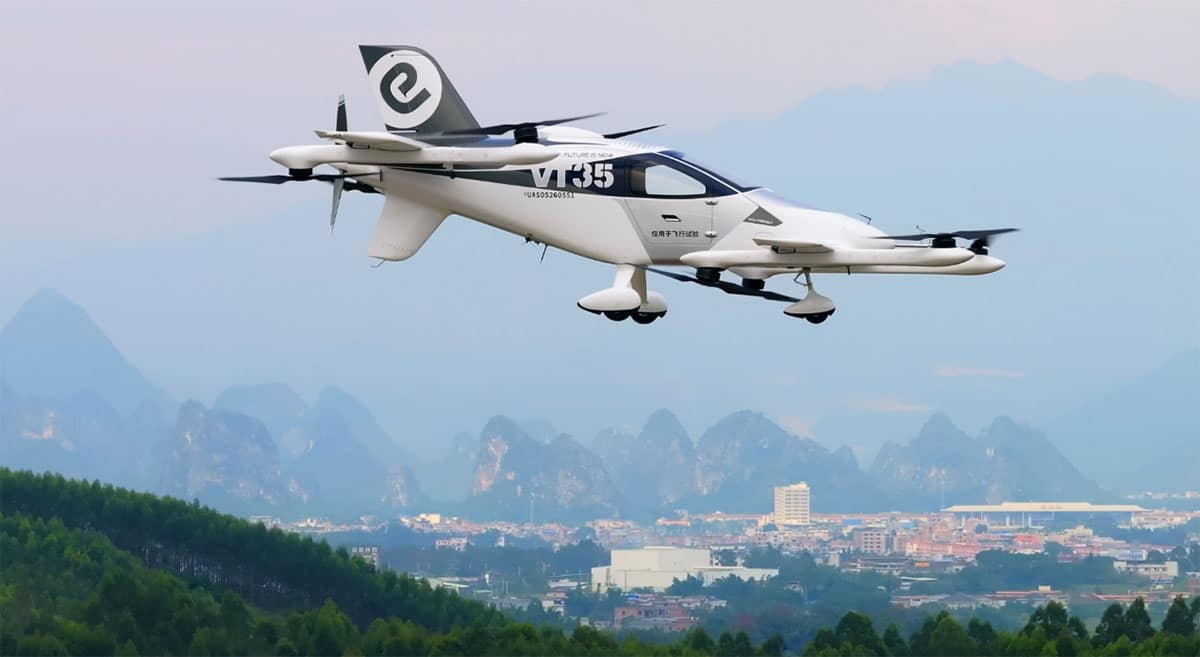 Ehang launches next-gen VT35 eVTOL with 200-km range - CnEVPost